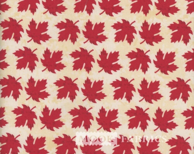 Canada Day Fabric, Maple Leaves Fabric, Maple Leaf Fabric, Natural, 100 ...