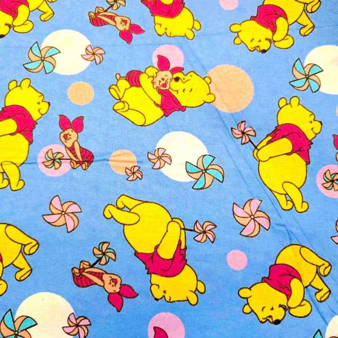 Winnie the Pooh Flannel 44" Wide, FLANNEL, Last Piece 22" Length - Etsy