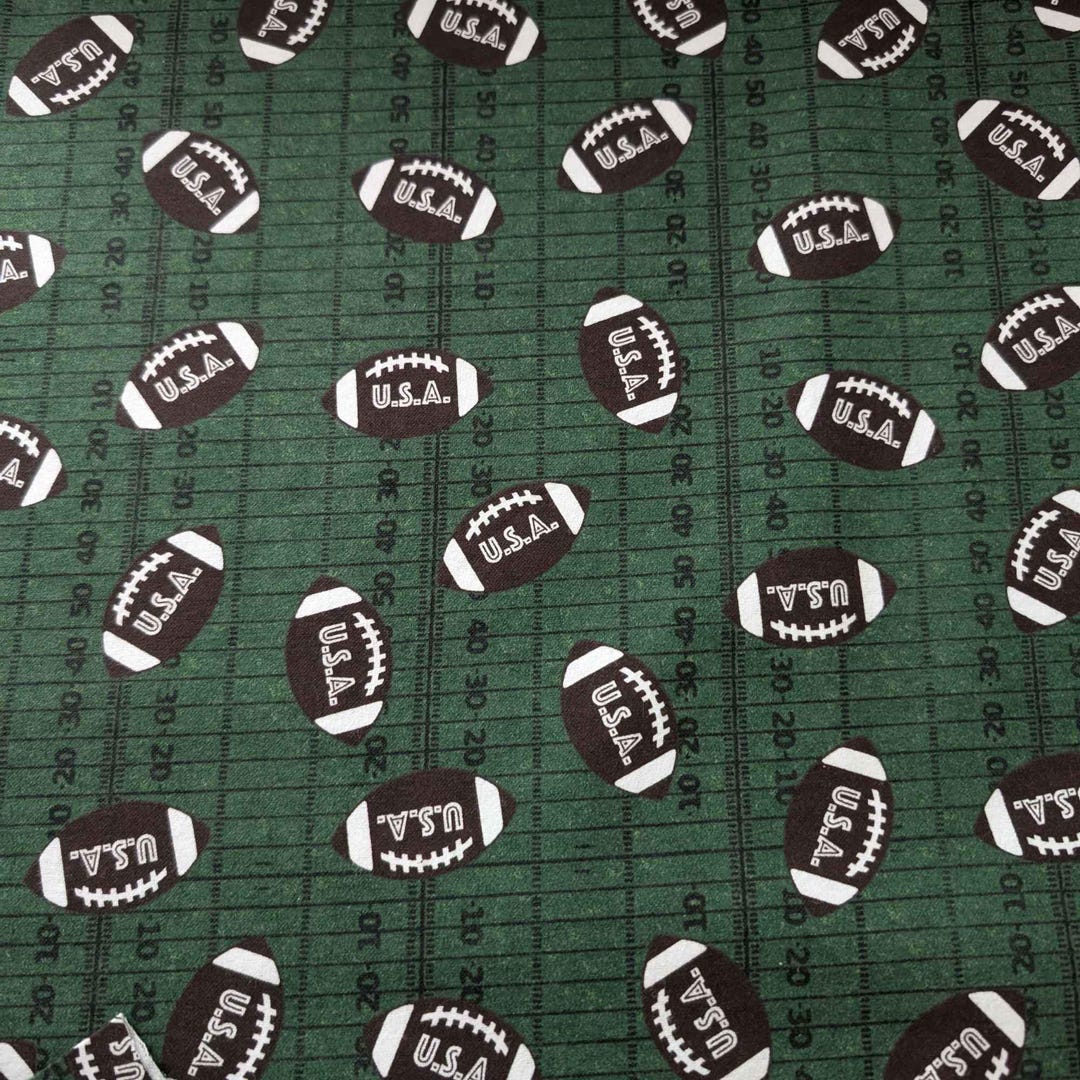 Football Field Cotton Flannel Fabric: Sports Print - 44" Wide - Etsy