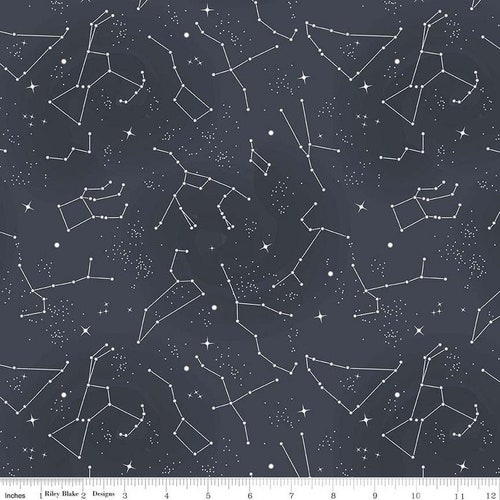 Star Map Fabric Deep Space Calm by Elramsay Star Map - Etsy