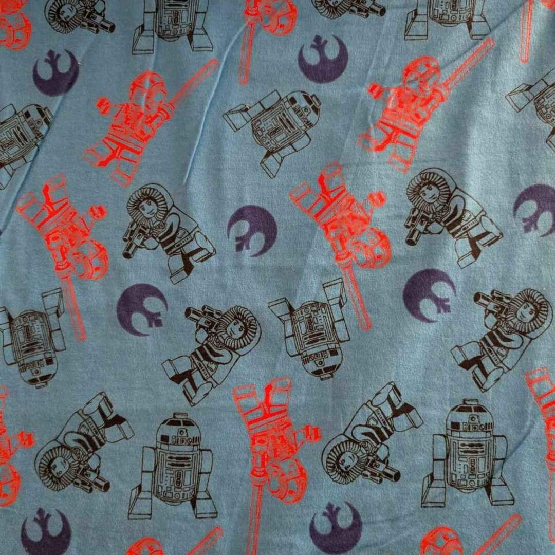 Star Wars Flannel Fabric, the Force Characters, - by the Yard - 100% ...
