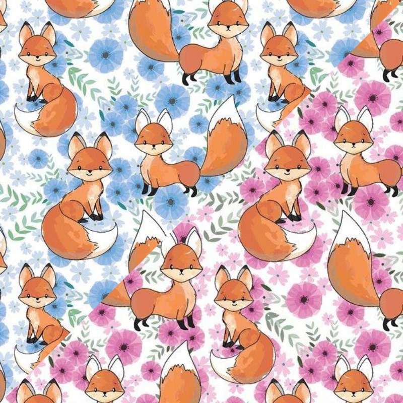 Fox Fabric - Etsy