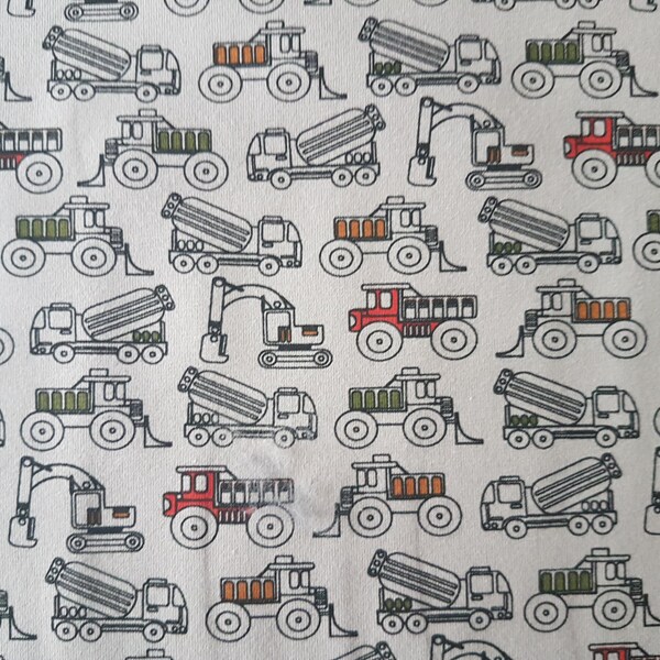 Knit Construction Vehicle Fabric - Etsy