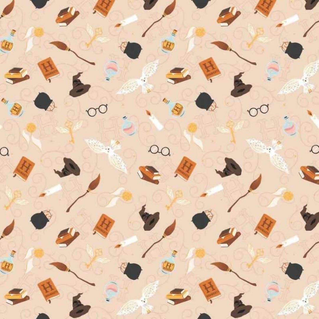 Harry Potter Fabric by the Yard, Stand Together Collection Swirls of ...