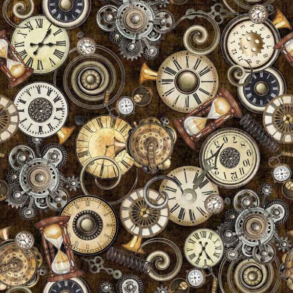 Steampunk Fabric - Etsy