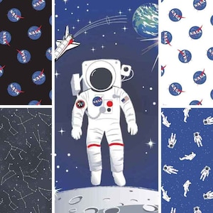 NASA Cotton Fabric, Bundle of 5, Out of This World NASA Collection by ...