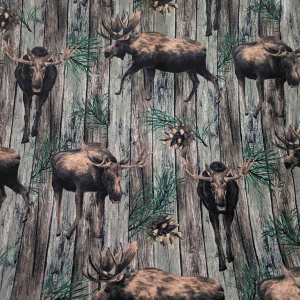 Moose Fabric - Etsy
