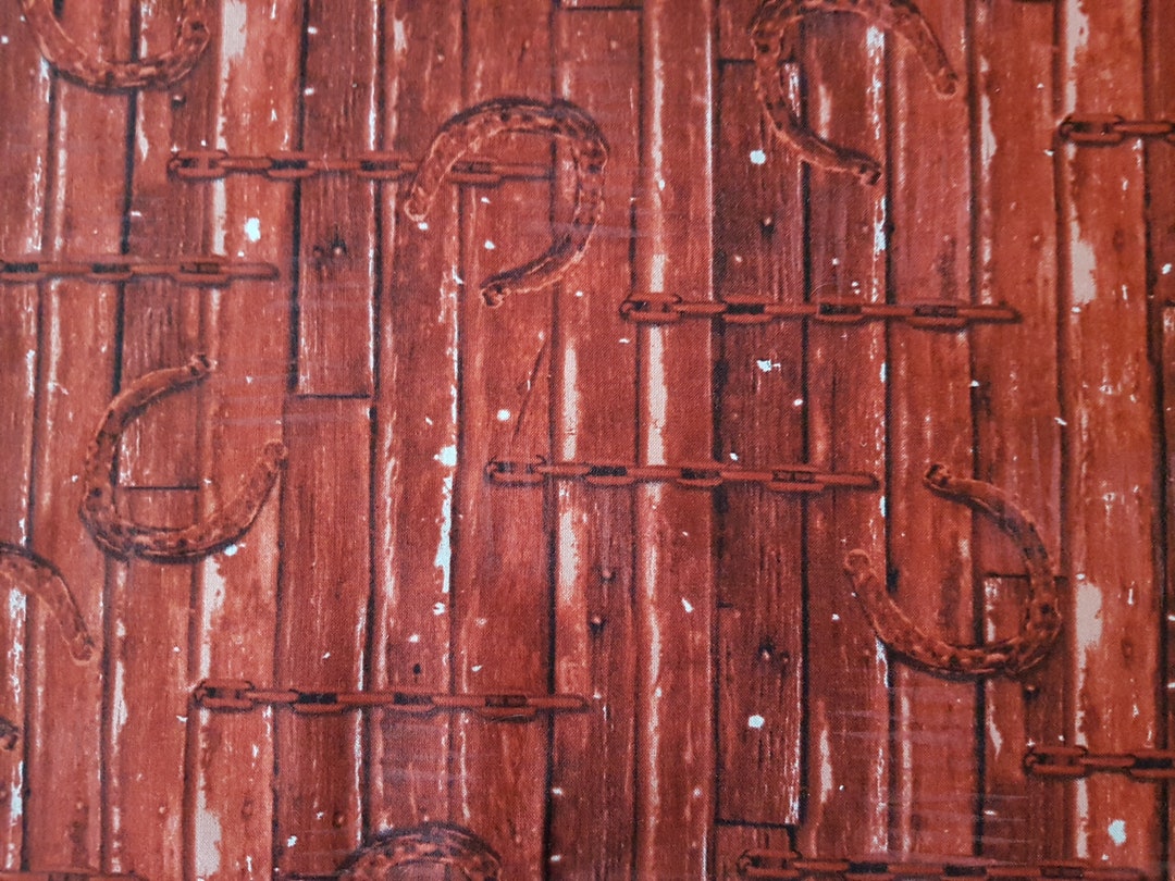 Red Barn Fabric by the Yard, the Reclaimed West Collection, Timeless ...