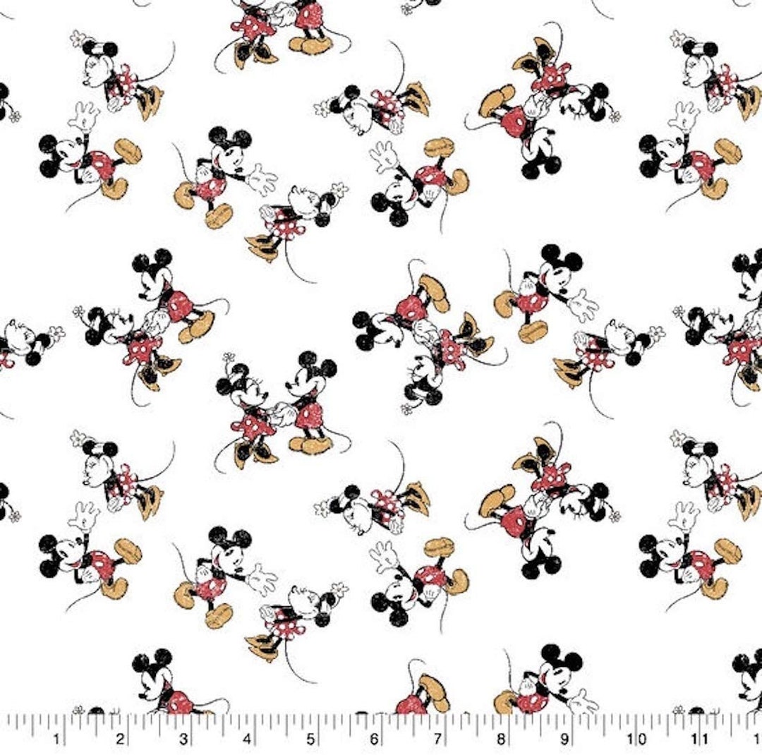 Mickey Mouse Fabric Minnie Mouse Fabric From Springs Creative CP72802 ...
