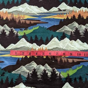 Scenic Wilderness FLANNEL Fabric by the Yard - Etsy