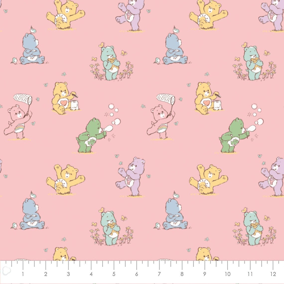 Care Bears Flannel in Pink From Camelot Fabrics 44010405B-3 - Etsy