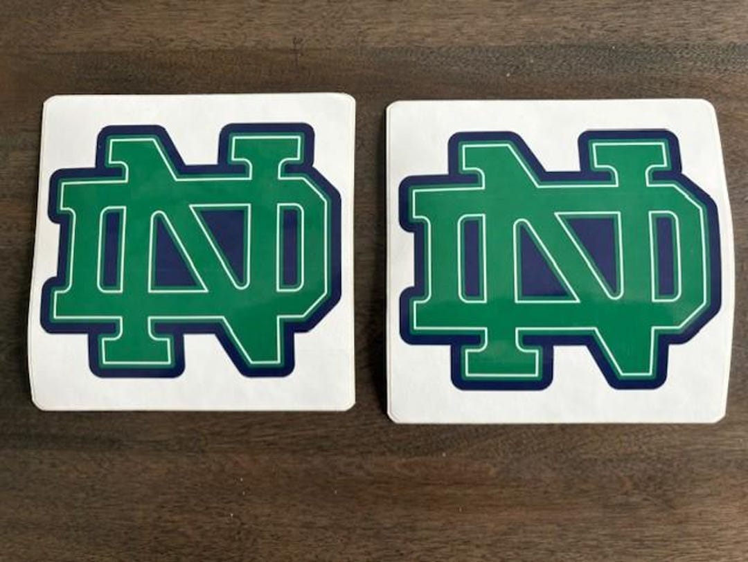 Notre Dame Decals- Set of TWO- Congrats on 2025 NCAA National ...