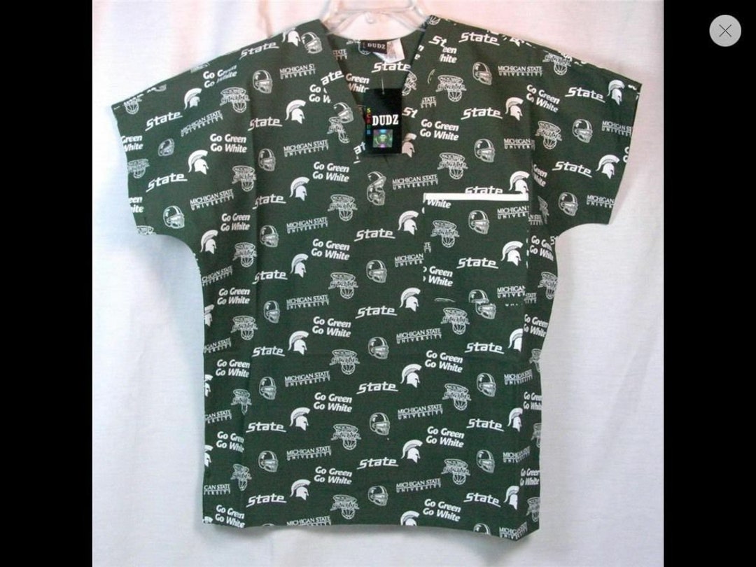 Michigan State Spartans Scrubs/ Party Shirt - Etsy