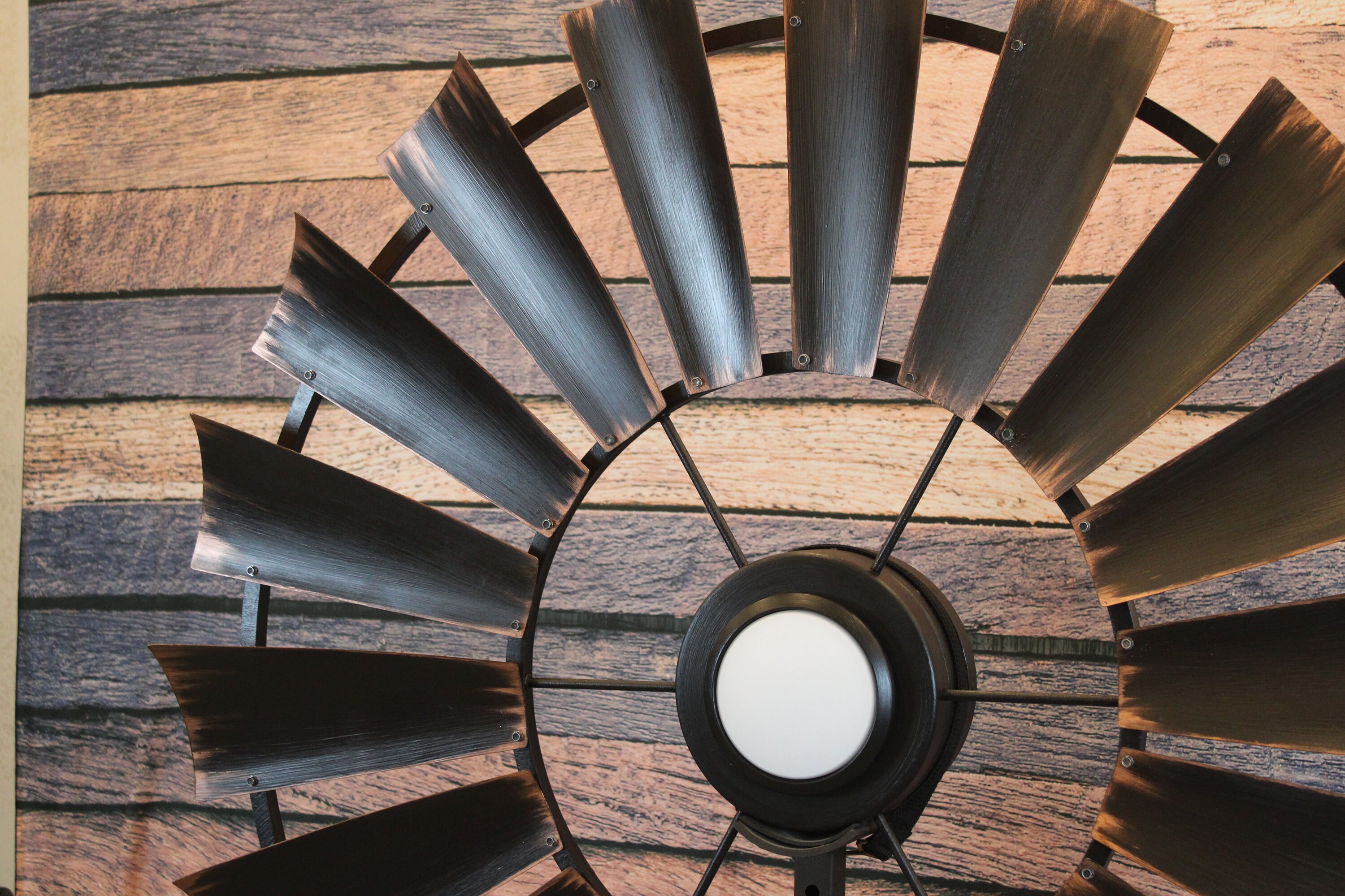 Charred Whiskey Barrel Windmill Ceiling Fan the Patriot Fan - Etsy