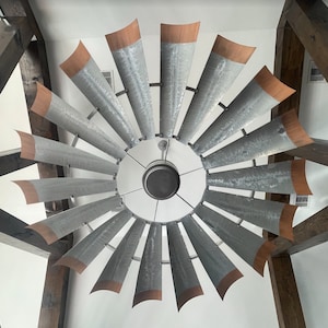 Tarnished Tin Windmill Ceiling Fan | the Patriot Fan - Etsy