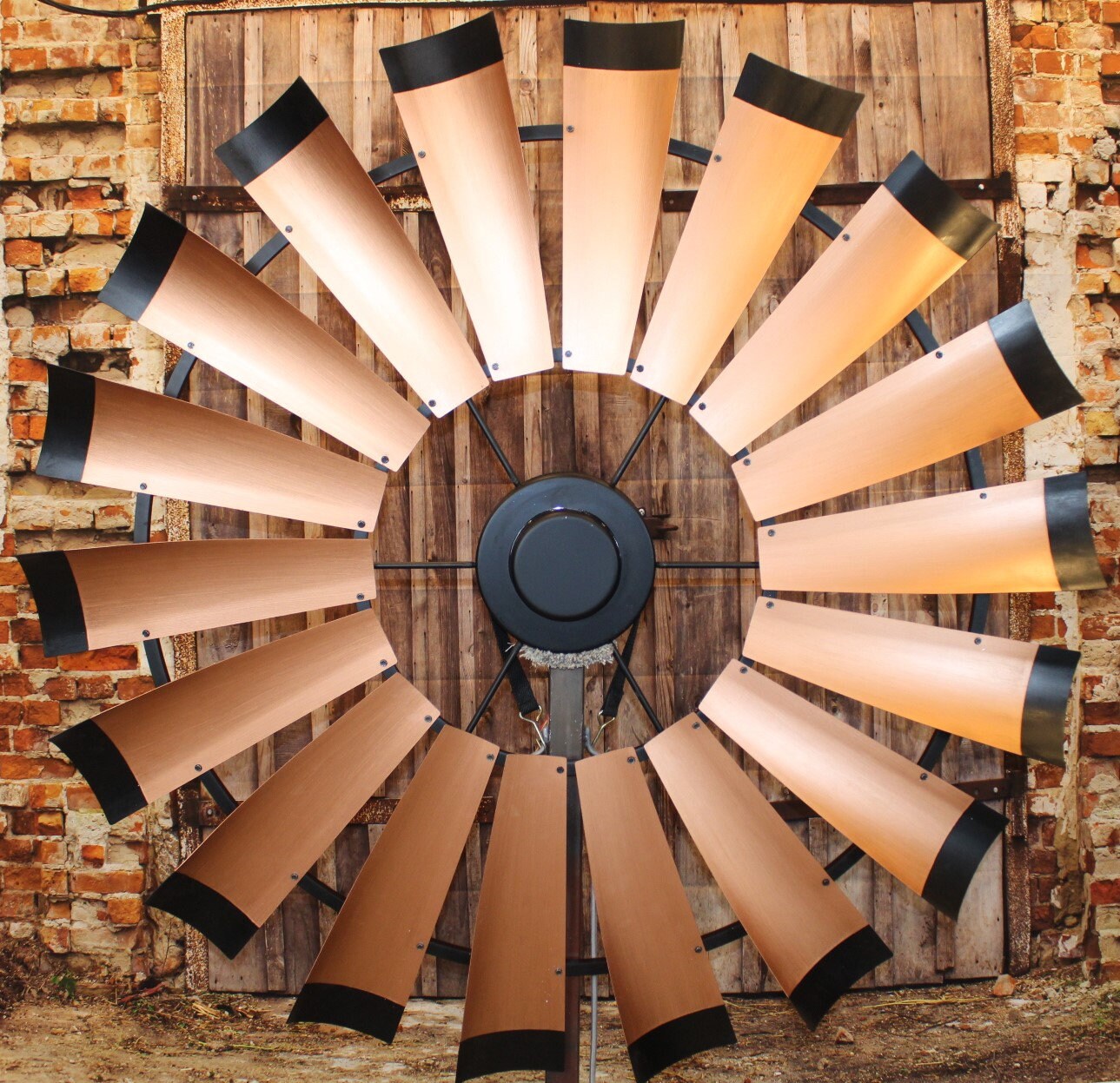 Rustic Copper Windmill Ceiling Fan the Patriot Fan - Etsy