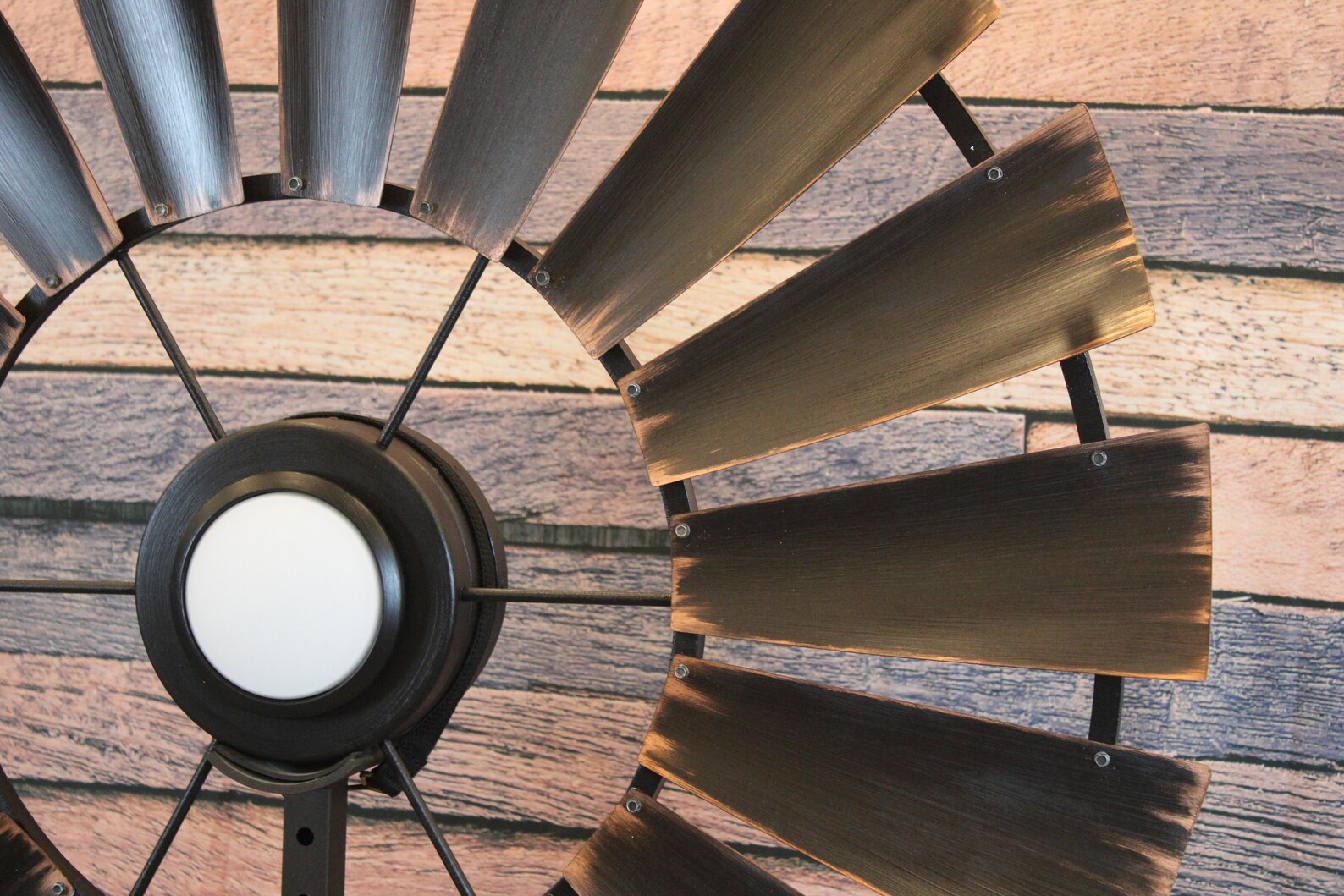 Charred Whiskey Barrel Windmill Ceiling Fan the Patriot Fan - Etsy