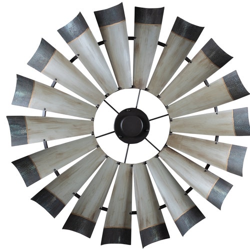 Barn Metal Windmill Ceiling Fan the Patriot Fan | Etsy