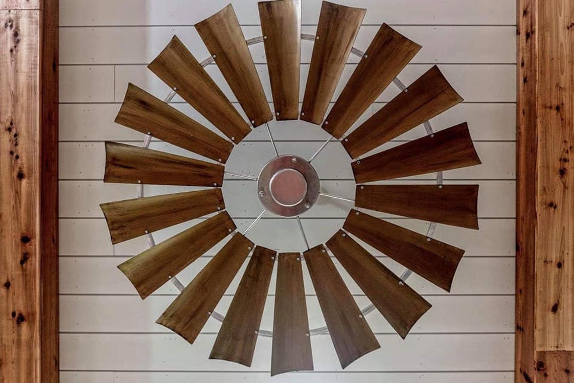 Rustic Brass Windmill Ceiling Fan | the Patriot Fan - Etsy