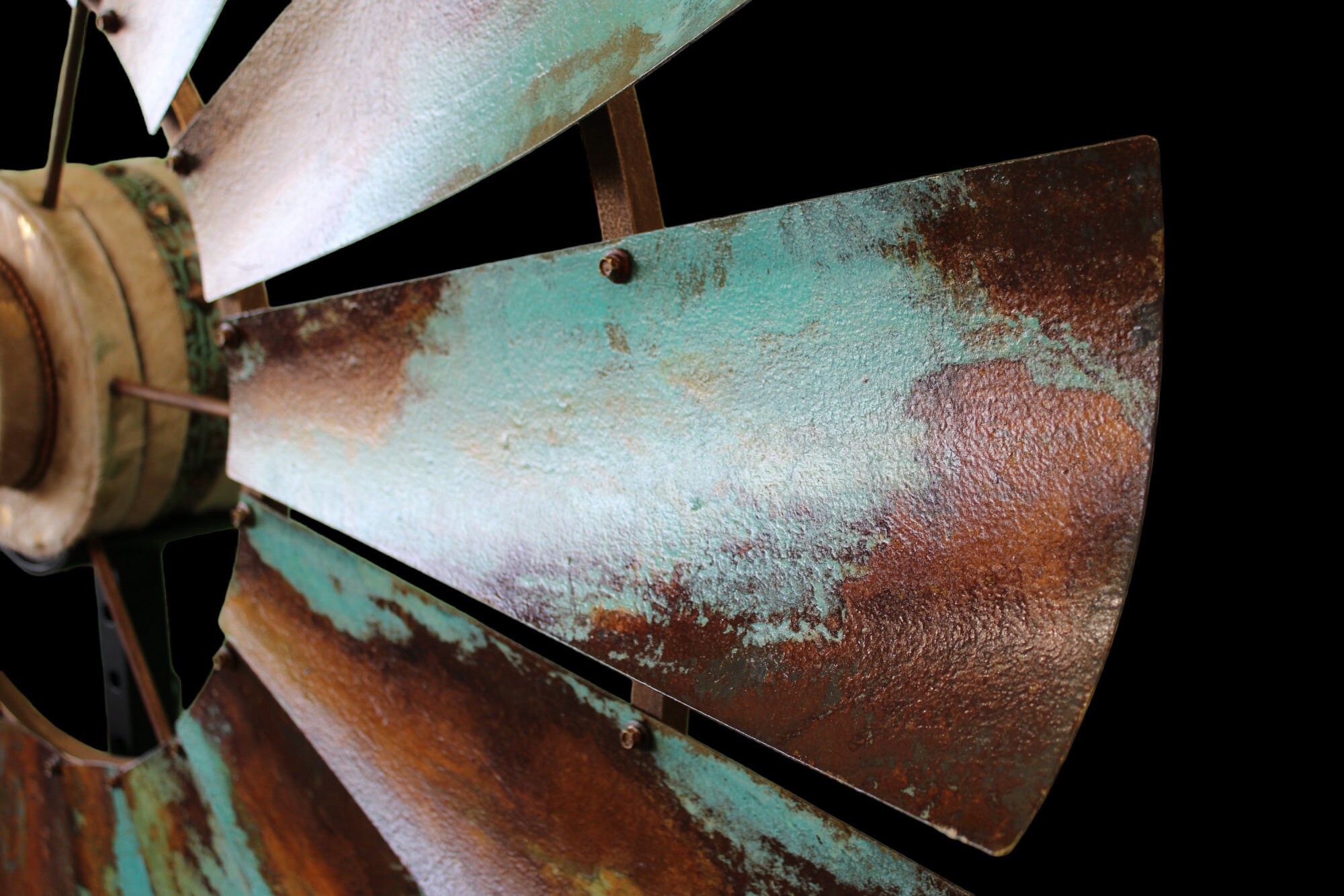 Royston Turquoise Windmill Ceiling Fan the Patriot Fan - Etsy