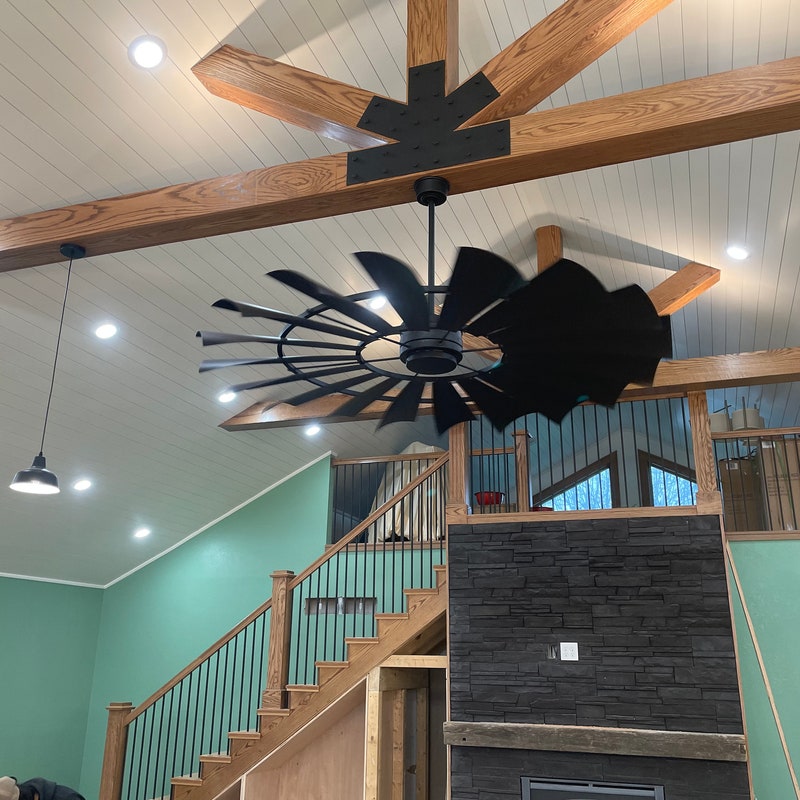 Windmill Ceiling Fan With Lights - Etsy