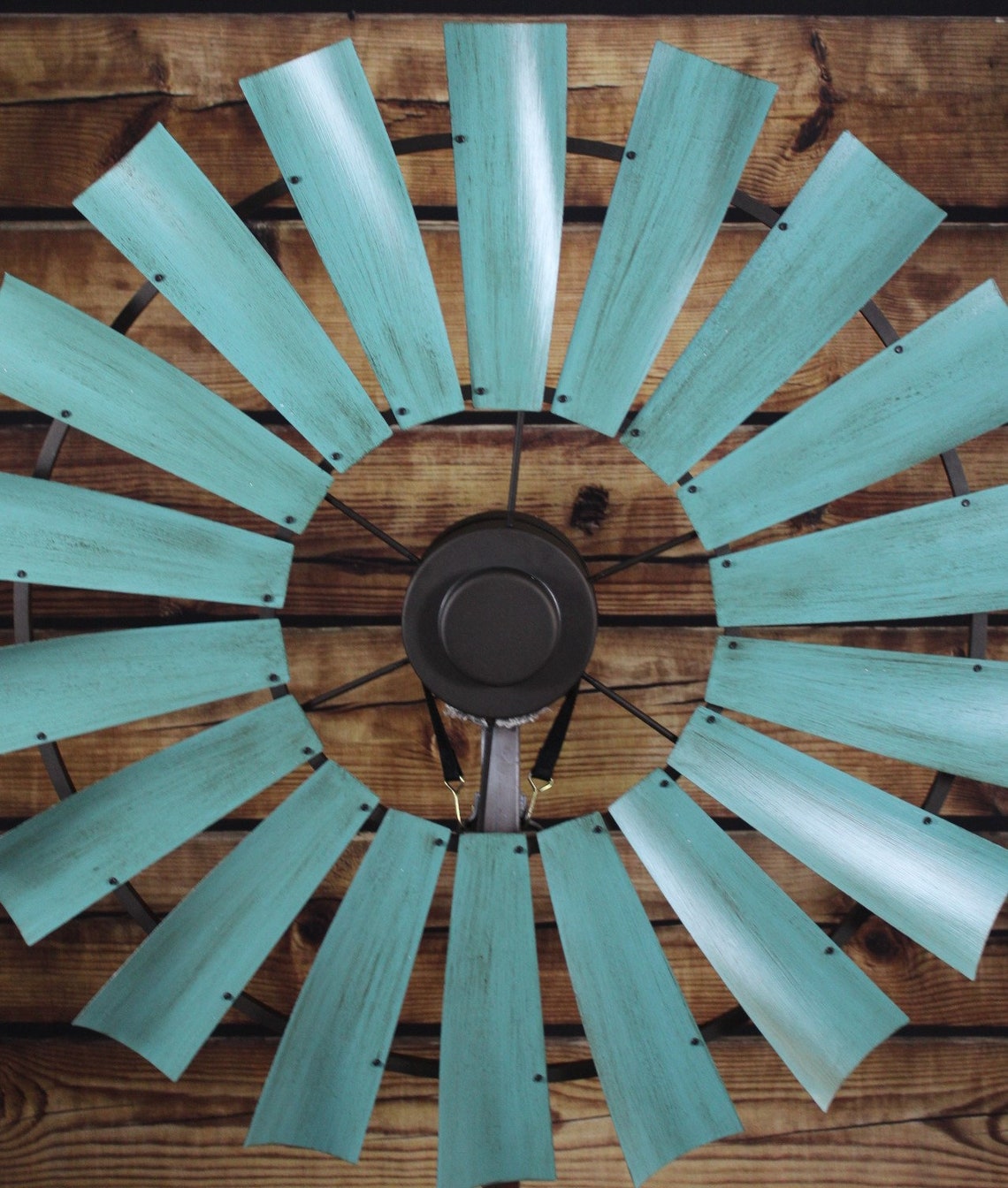 Weathered Texas Turquoise Windmill Ceiling Fan the American Fan - Etsy
