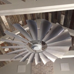 Tarnished Tin Windmill Ceiling Fan | the Patriot Fan - Etsy