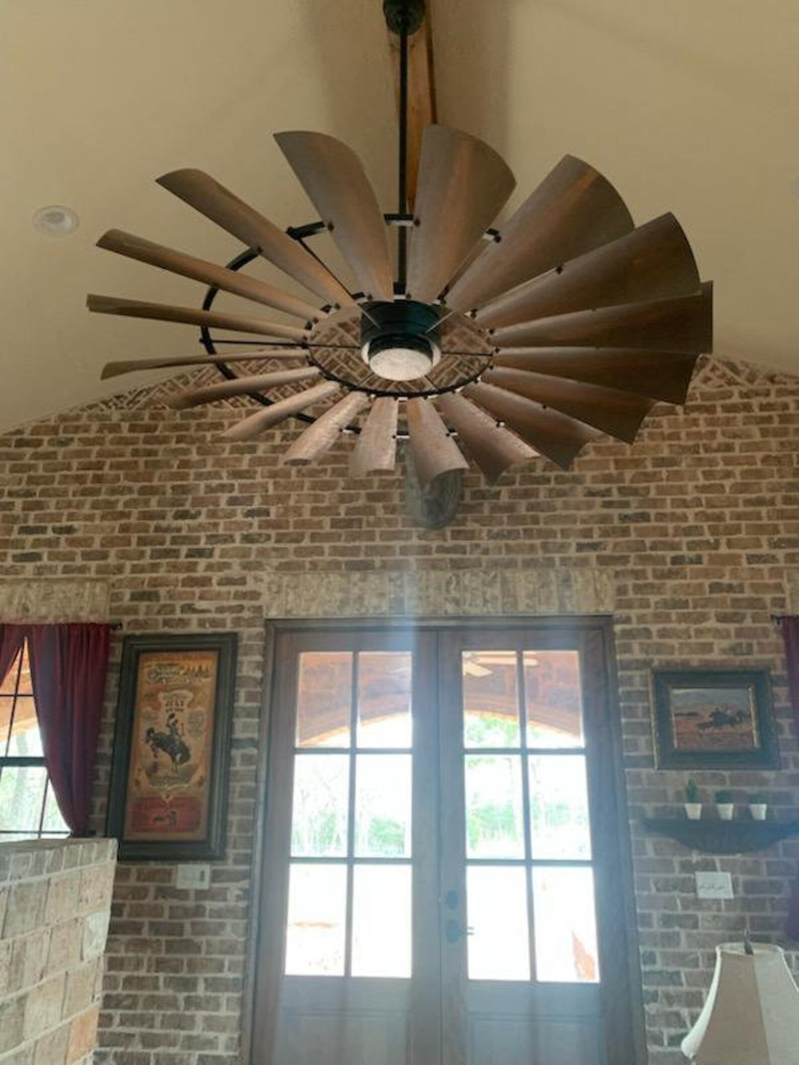 All Rust Windmill Ceiling Fan | the American - Etsy