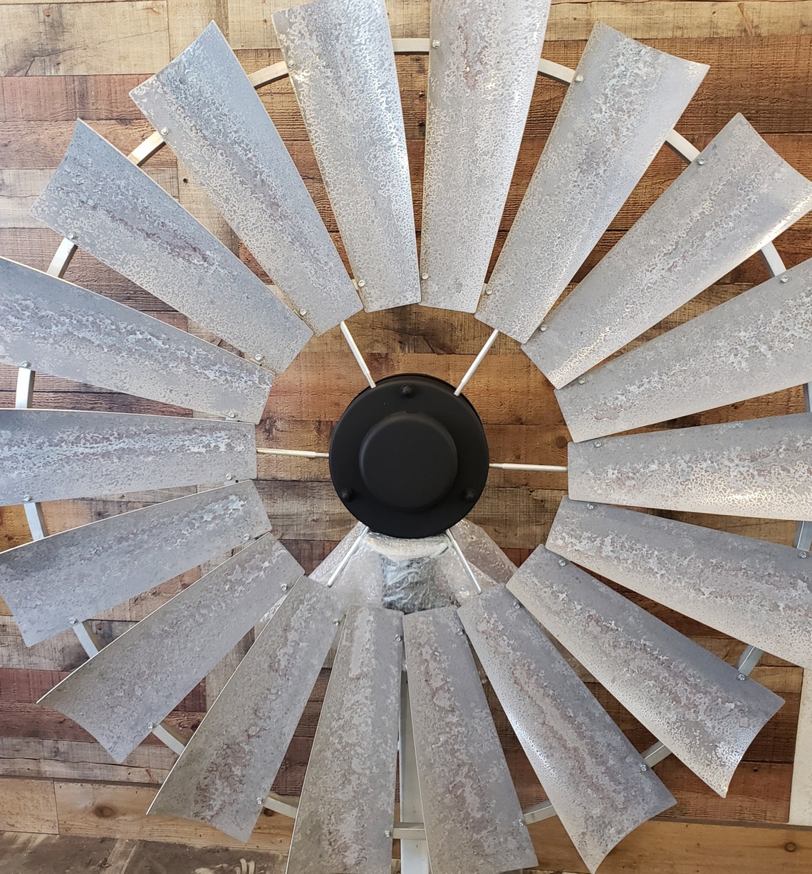 Tarnished Tin Windmill Ceiling Fan the Patriot Fan - Etsy