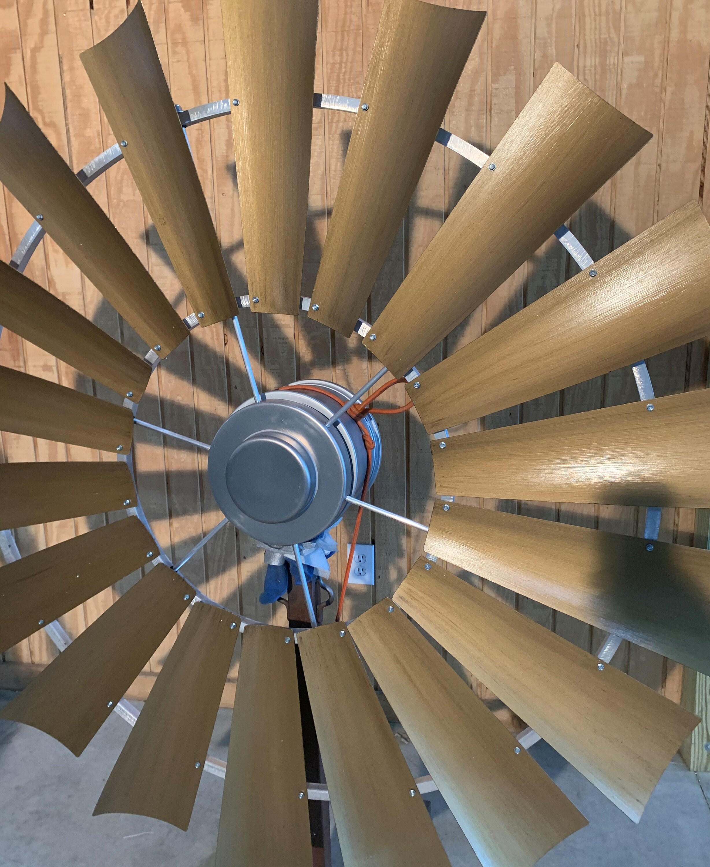 Rustic Brass Windmill Ceiling Fan the Patriot Fan - Etsy