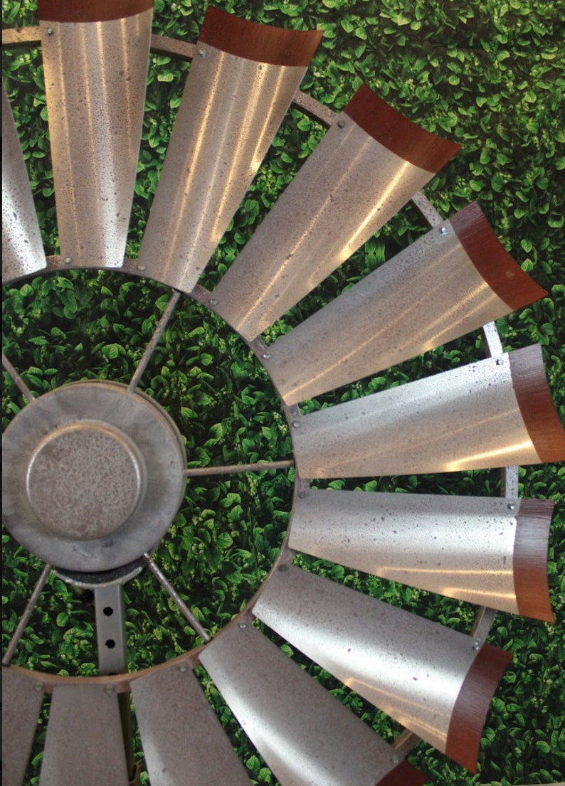 Tarnished Tin Windmill Ceiling Fan | the Patriot Fan - Etsy