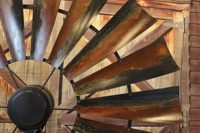 Train Station Windmill Ceiling Fan the Patriot Fan - Etsy