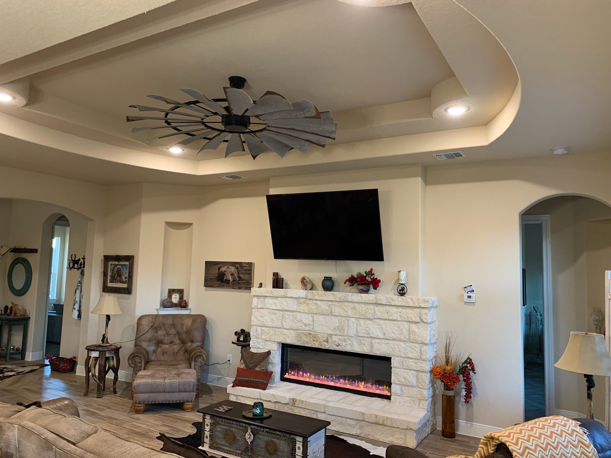 Barn Metal Windmill Ceiling Fan the American Fan - Etsy