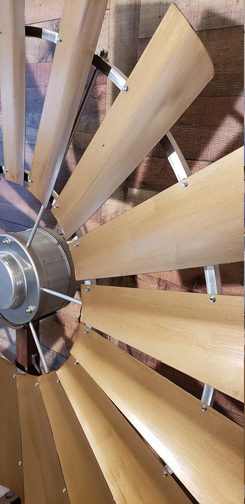 Rustic Brass Windmill Ceiling Fan the Patriot Fan - Etsy