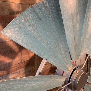 Weathered Texas Turquoise Windmill Ceiling Fan | the American Fan - Etsy