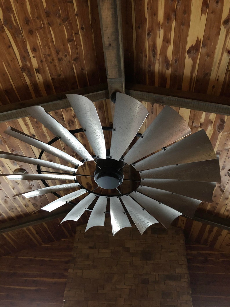 Tarnished Tin Finish Windmill Ceiling Fan | the American Fan - Etsy