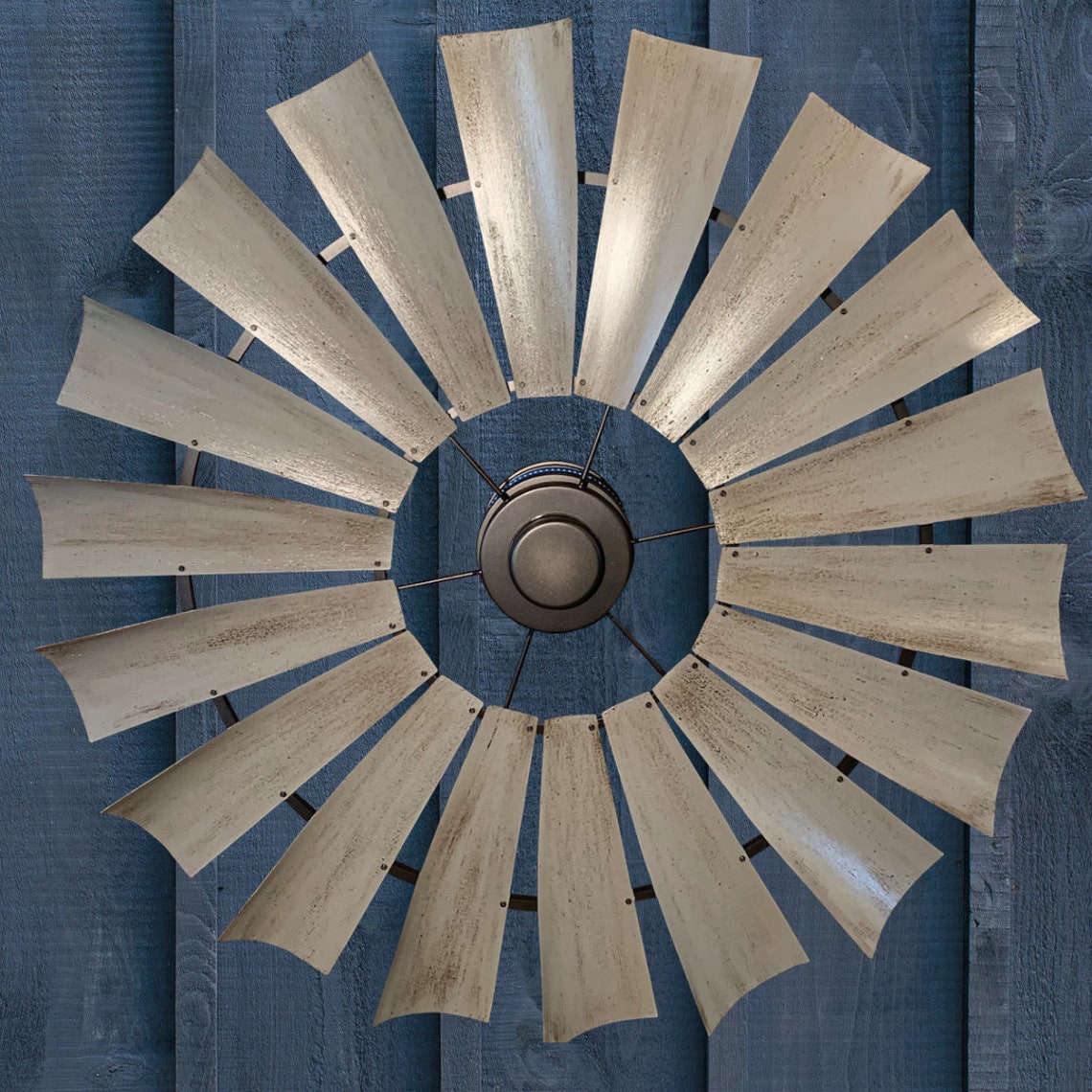 Weathered Rust Grey Windmill Ceiling Fan the Patriot Fan - Etsy