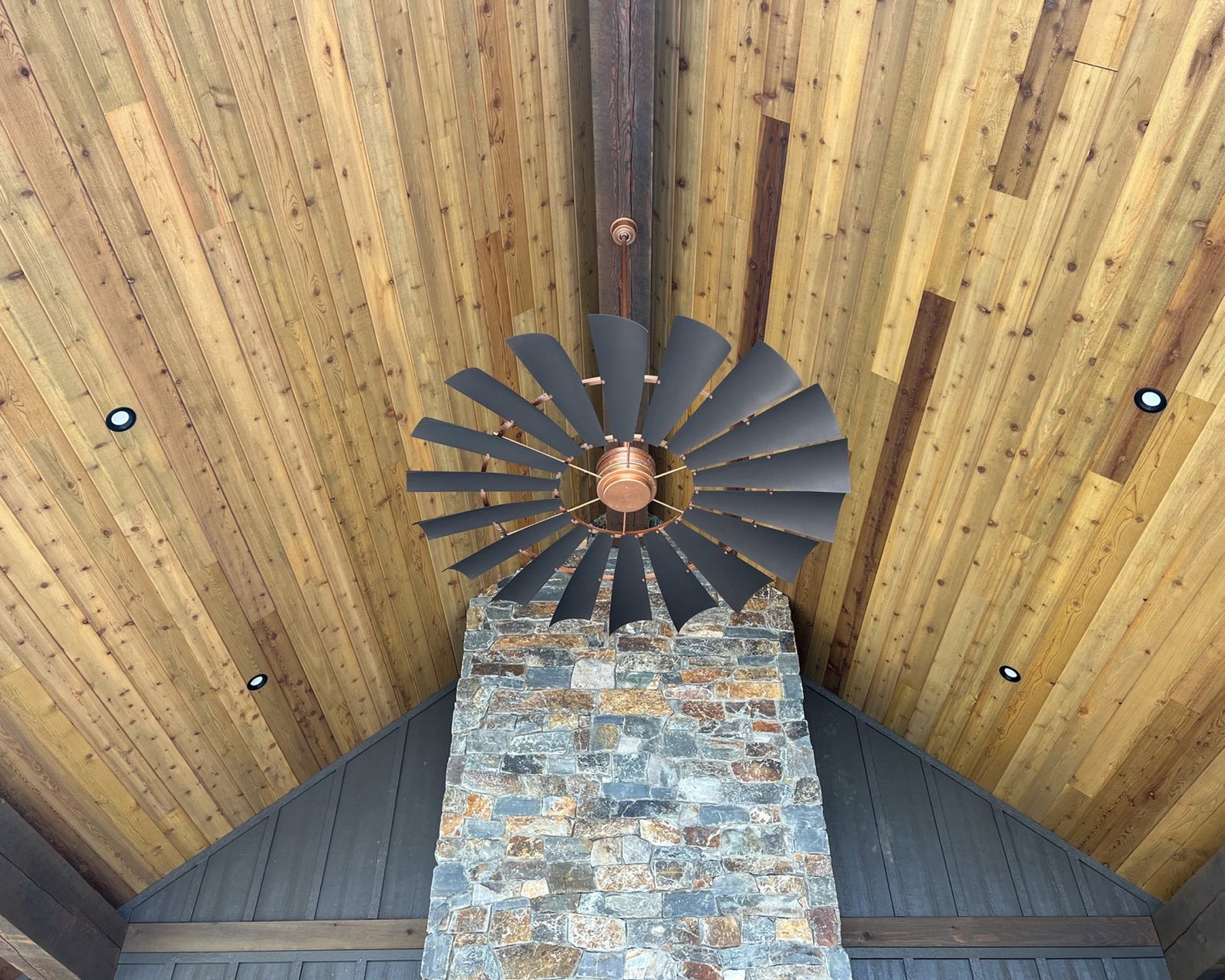 Oil Rubbed Bronze Windmill Ceiling Fan | the American Fan - Etsy