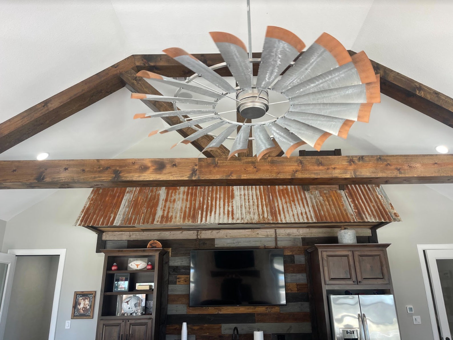 Tarnished Tin Windmill Ceiling Fan | the Patriot Fan - Etsy