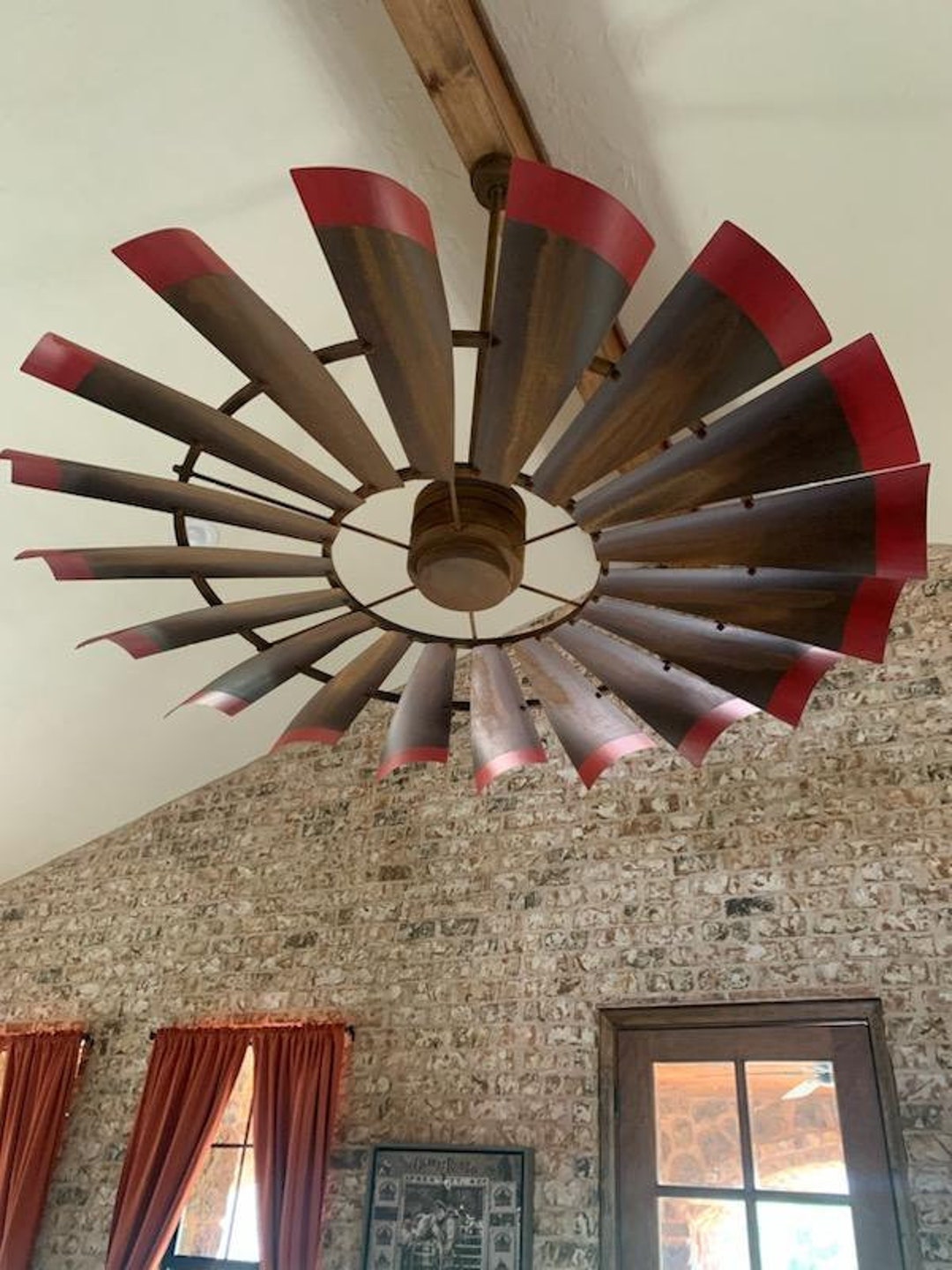 Cowboy Channel Windmill Ceiling Fan | the Patriot Fan - Etsy