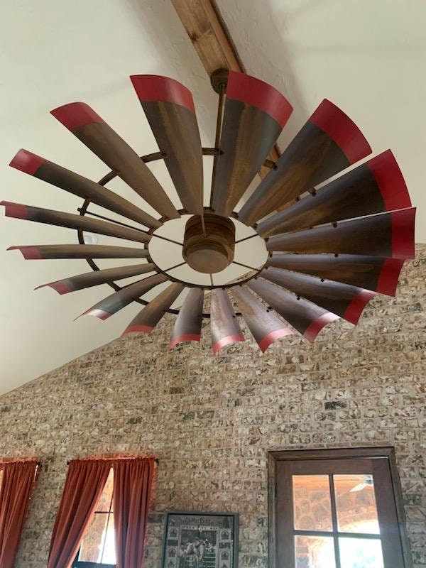 Cowboy Channel Windmill Ceiling Fan | the Patriot Fan - Etsy