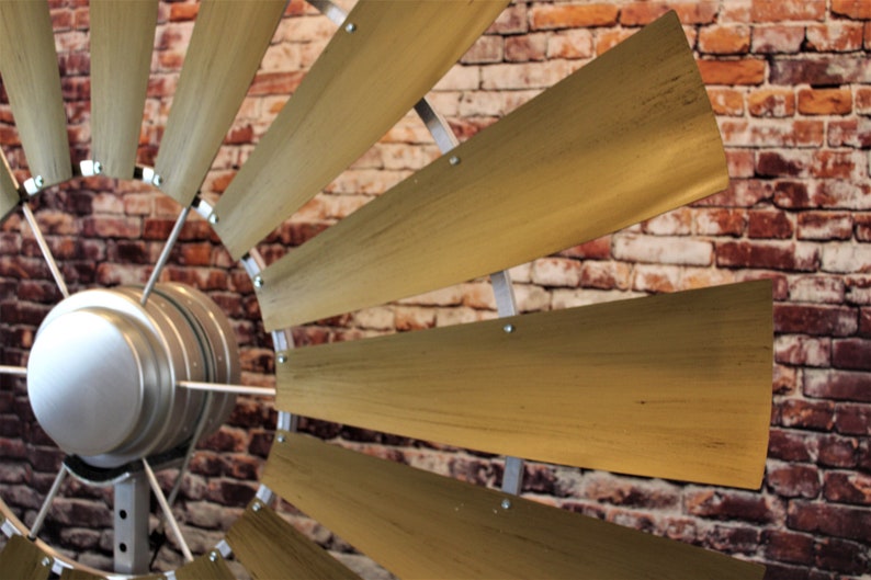 Rustic Brass Windmill Ceiling Fan the American Fan - Etsy