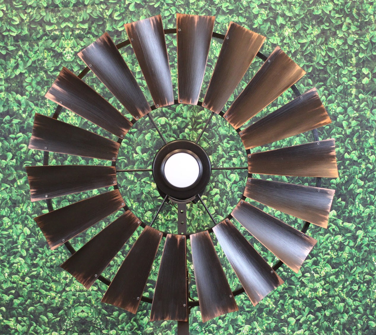 Charred Whiskey Barrel Windmill Ceiling Fan the American Fan - Etsy