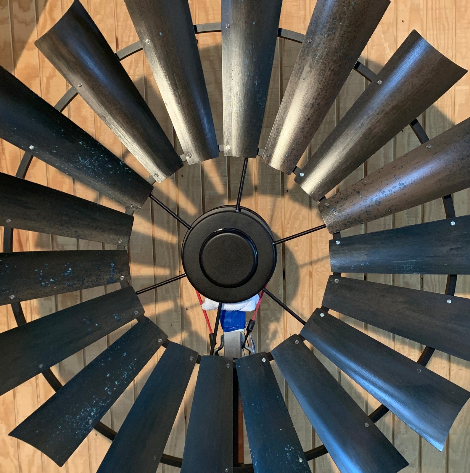 Patina Bronze Windmill Ceiling Fan the American Fan - Etsy