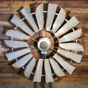 Barn Metal Windmill Ceiling Fan the Patriot Fan | Etsy