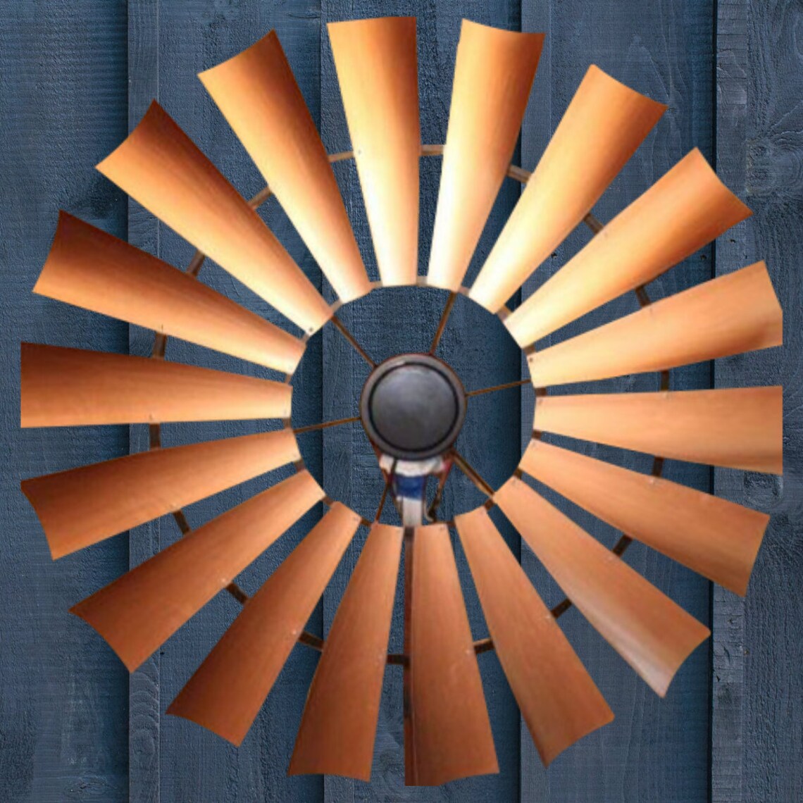 Rustic Copper Windmill Ceiling Fan | the Patriot Fan - Etsy