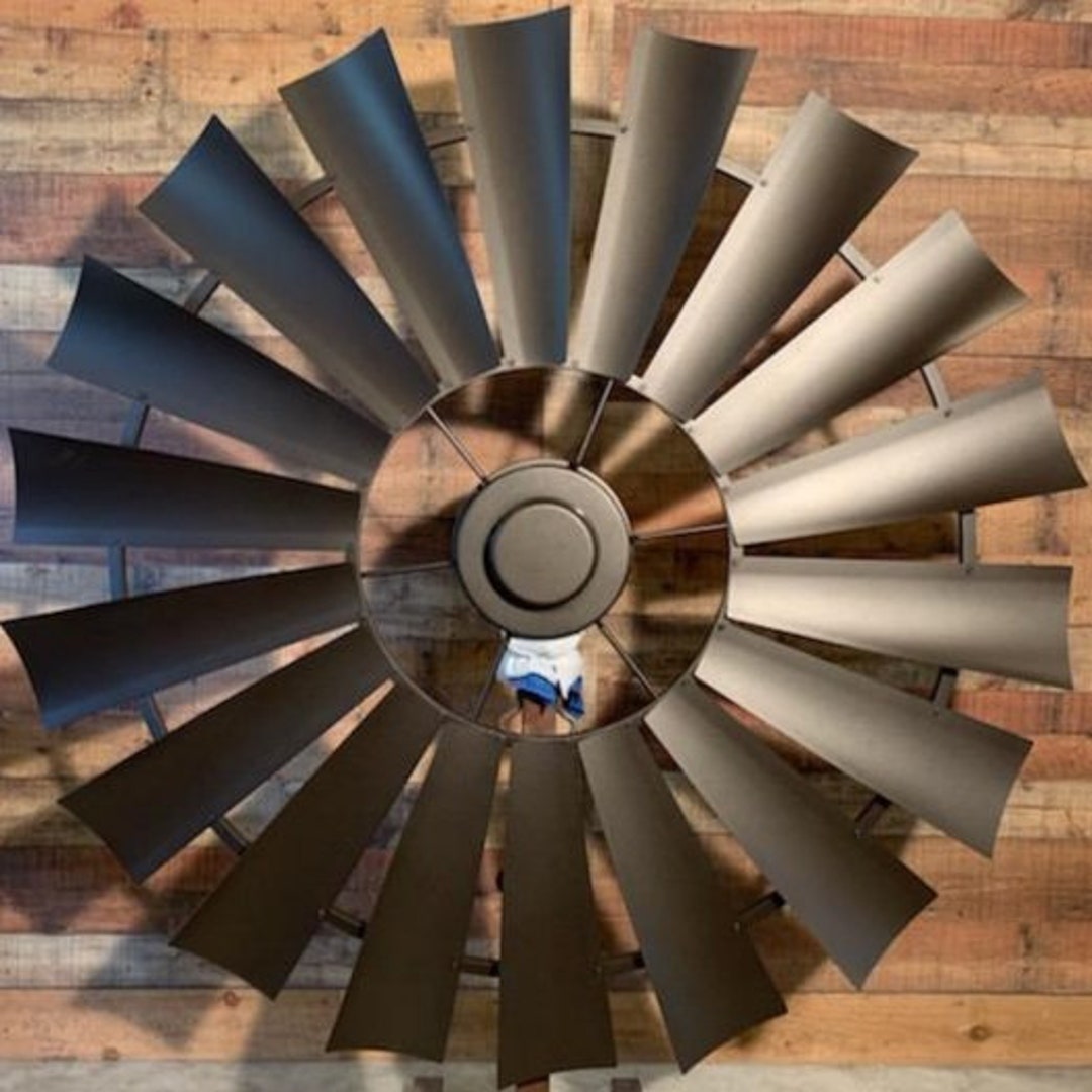 Oil Rubbed Bronze Windmill Ceiling Fan the Patriot - Etsy