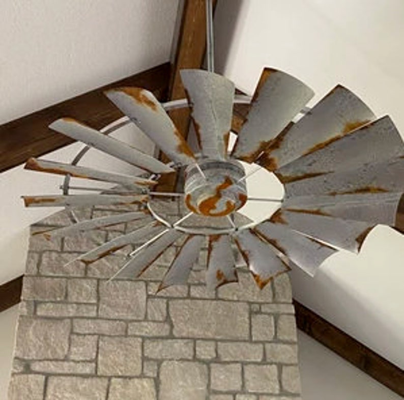 Barn Metal Windmill Ceiling Fan | the American Fan - Etsy