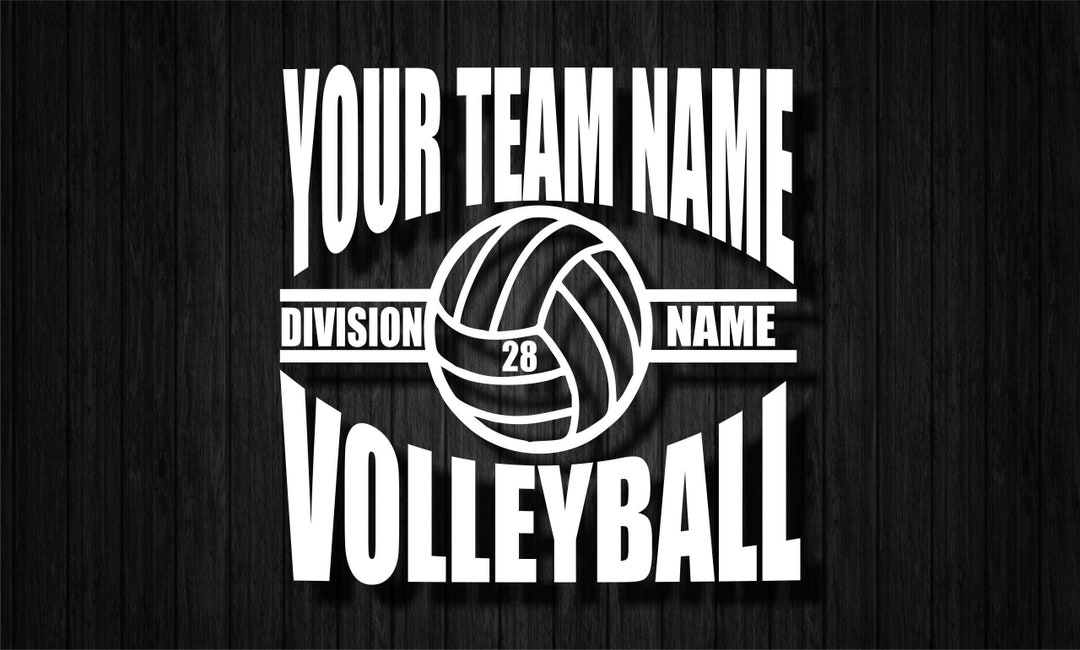 Custom Volleyball Vinyl Decal - Etsy