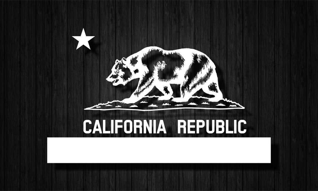 California Republic Decal Perfect for Tumbler, Laptop, or Car Window - Etsy